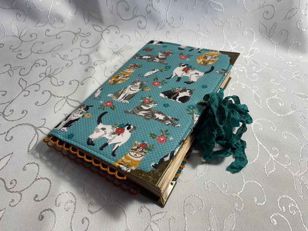 Junk Journal Cover Cute Cat Theme Many Different Colored Cats With ...