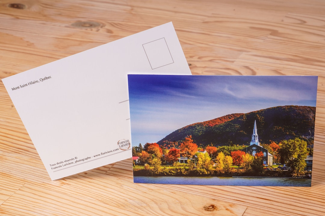 Postcard Format 4x6" Printed in 2021 Thick Glossy Cardboard, Autumnal ...