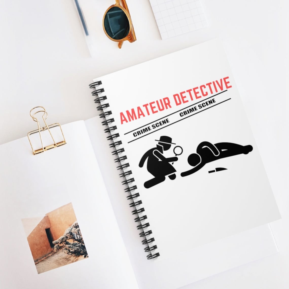 Amateur Detective Notebook Spiral Bound Ruled True Crime - Etsy