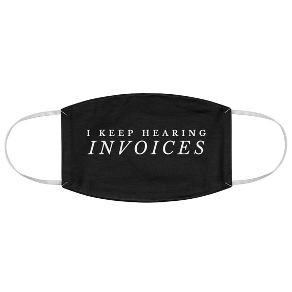 USA I Keep Hearing Invoices Mask Fabric Reusable Face | Etsy