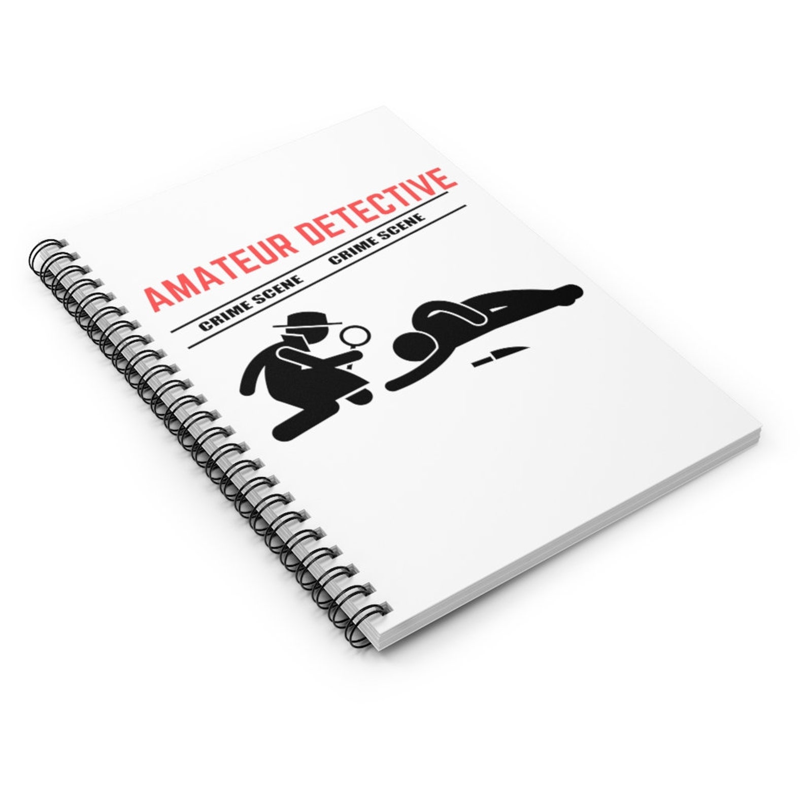 Amateur Detective Notebook Spiral Bound Ruled True Crime - Etsy