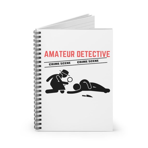 Amateur Detective Notebook Spiral Bound Ruled True Crime | Etsy