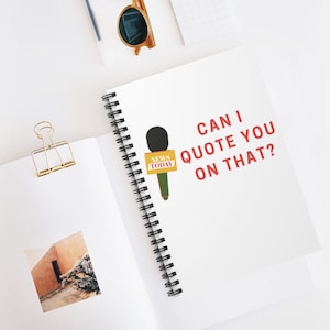 Journalist Notebook | Can I Quote You on That? | Spiral Bound Ruled ...