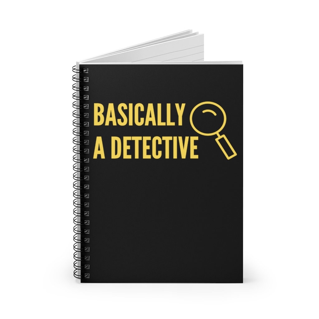 Basically A Detective Notebook Spiral Bound Ruled True | Etsy