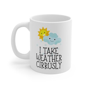 Meteorologist Mug | I Take Weather Cirrusly | Weatherman | News ...