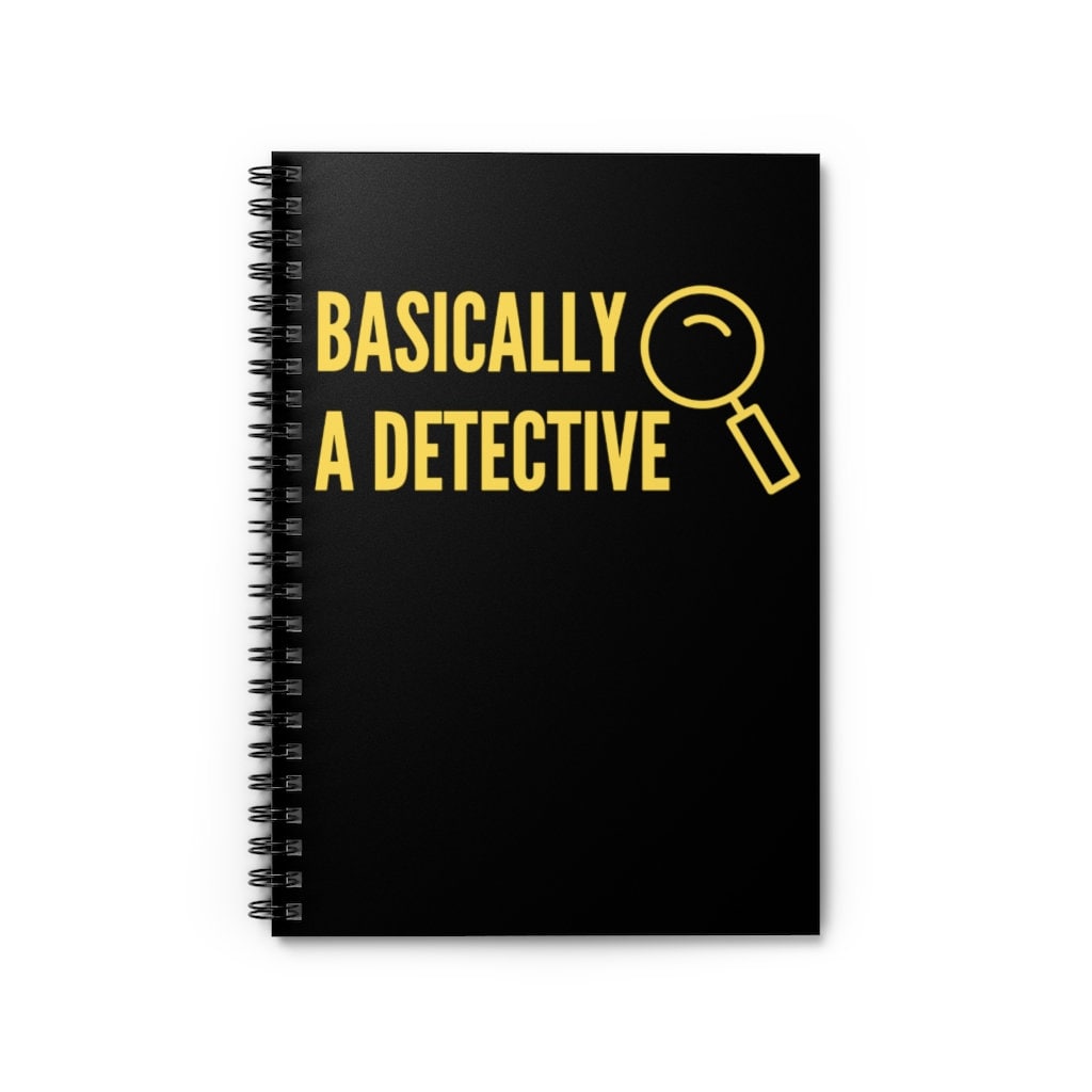Basically A Detective Notebook Spiral Bound Ruled True - Etsy