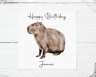 Capybara Card - Etsy UK
