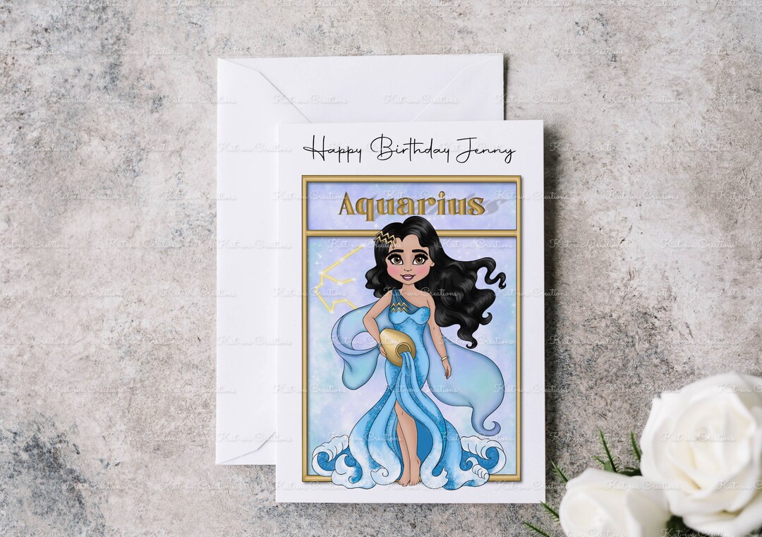 Zodiac Card, Personalised Star Sign Card. Pisces, Taurus, Leo ...