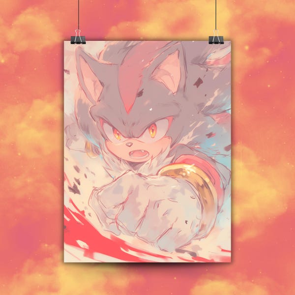 Shadow the Hedgehog Posters - Etsy