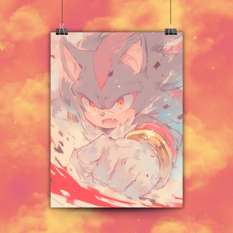 Shadow the Hedgehog Posters - Etsy
