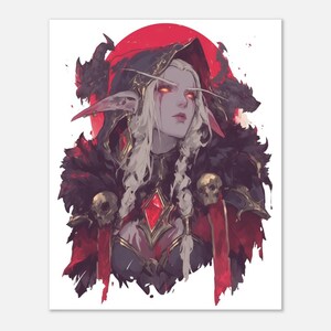 Sylvanas Windrunner Art Print | Premium Matte Poster | World of ...