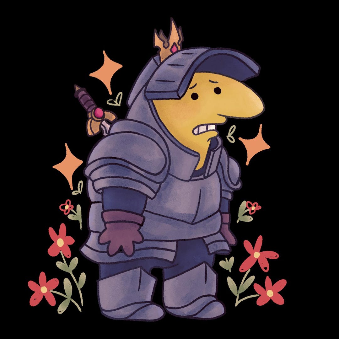 2.5 Inches Vinyl Sticker,smilin Friends Charlie the Knight and Pim the ...