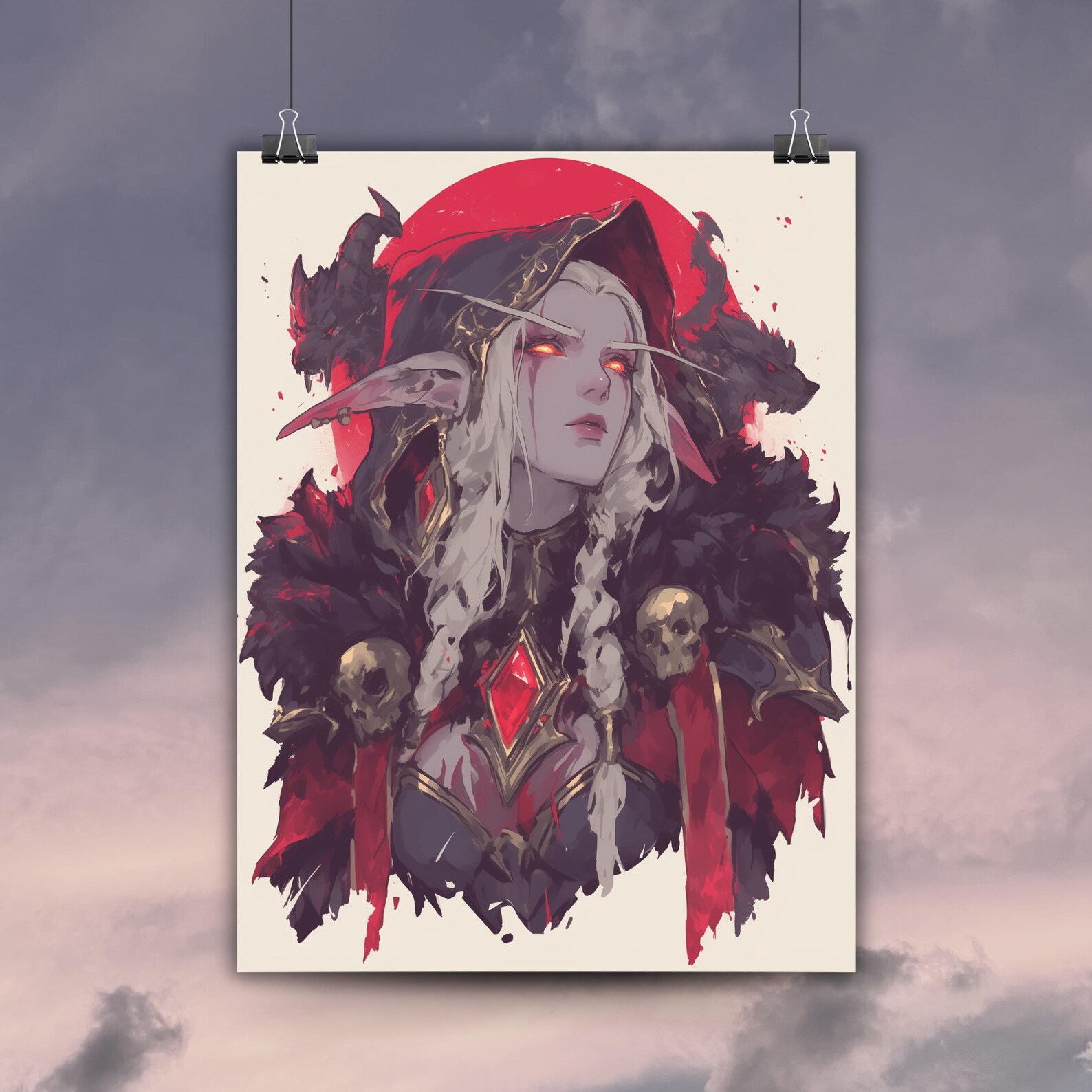 Sylvanas Windrunner Art Print | Premium Matte Poster | World of ...
