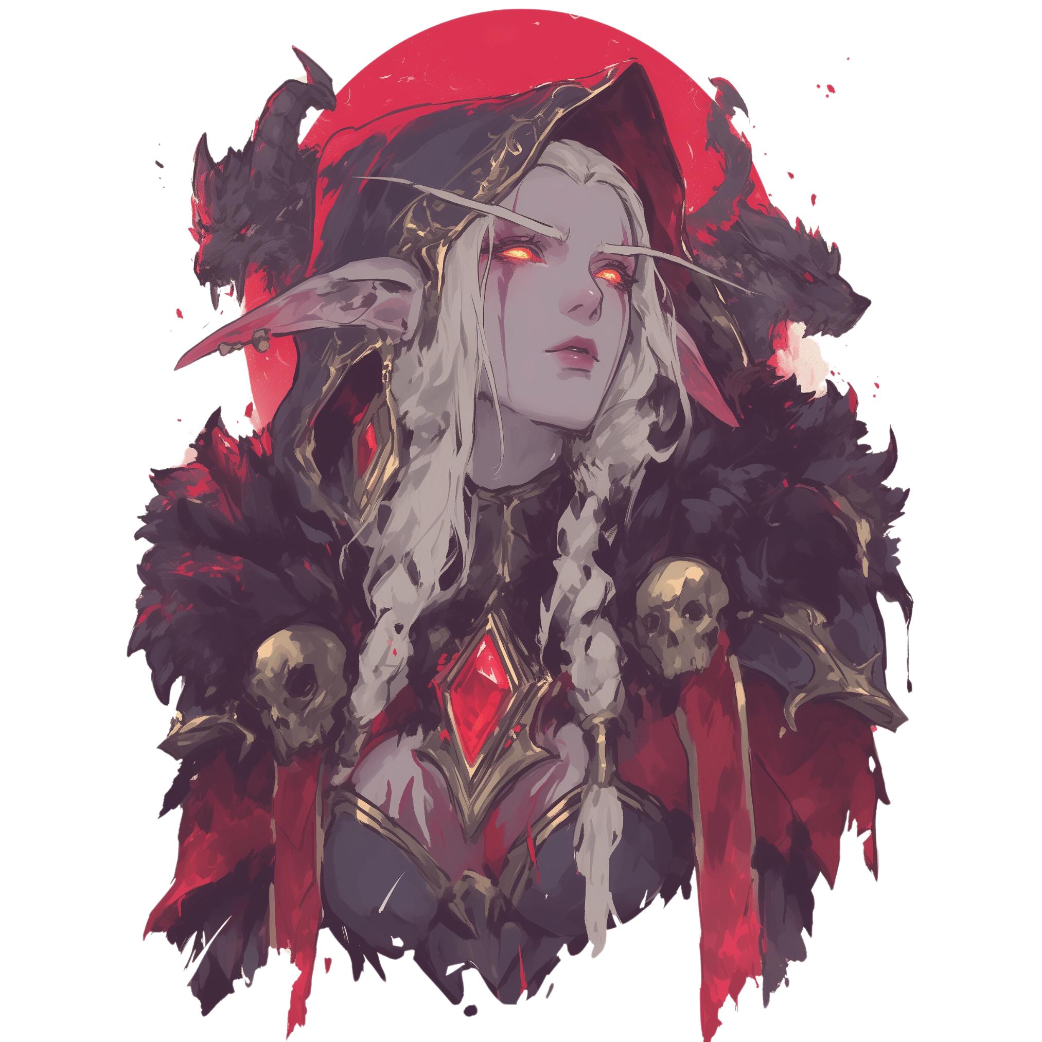 Sylvanas Windrunner Art Print | Premium Matte Poster | World of ...