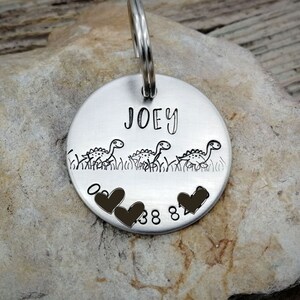 Dog Tag With Phone Number, Handstamped - Etsy