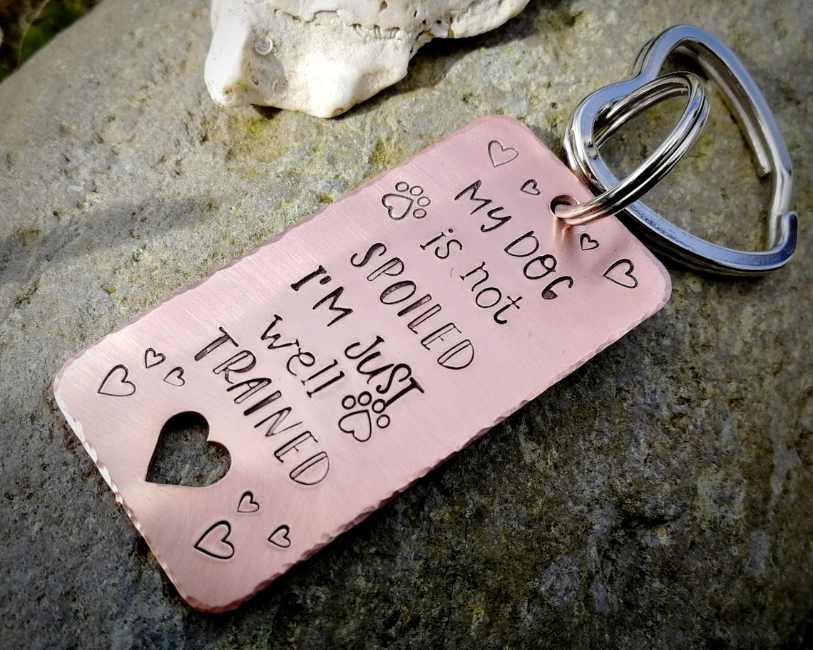 Dog Mom Keychain Funny Quote Keychain | Etsy