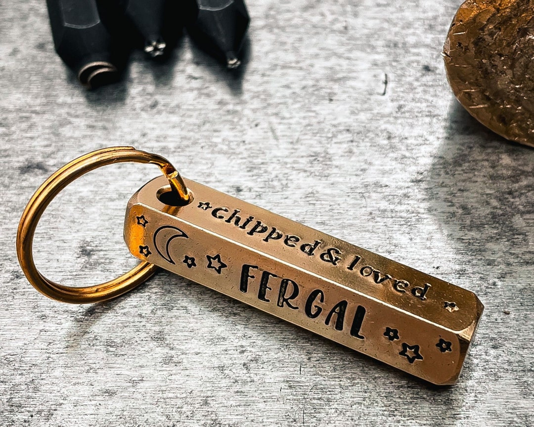 Engraved Dog Tag Bar Dog Tag Personalized Microchipped Pet Id Tag With ...