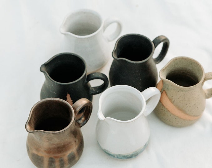 Hand Thrown Ceramic Pitcher With Winter Trees - Etsy