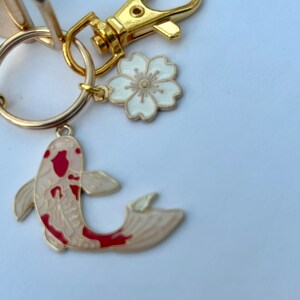 Kawaii Keyfob, Japanese Butterfly Wristlet Wave Kimono Ribbon Style Koi ...