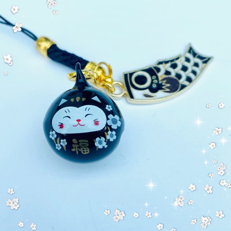 Lucky Cat Charm - Etsy