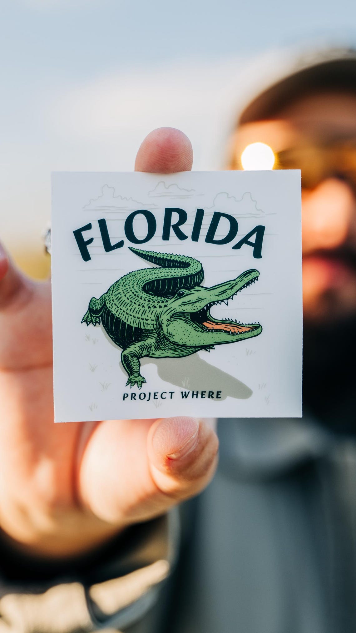 Florida Gator Clear Sticker - University of Florida Vinyl Decal - Etsy