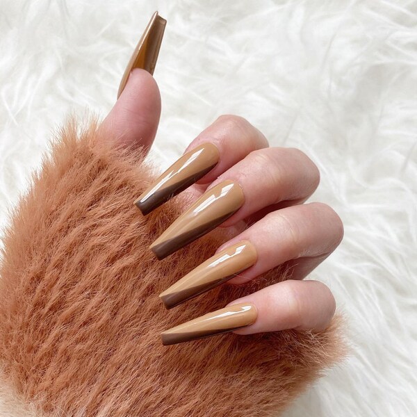 Chocolate Nails - Etsy