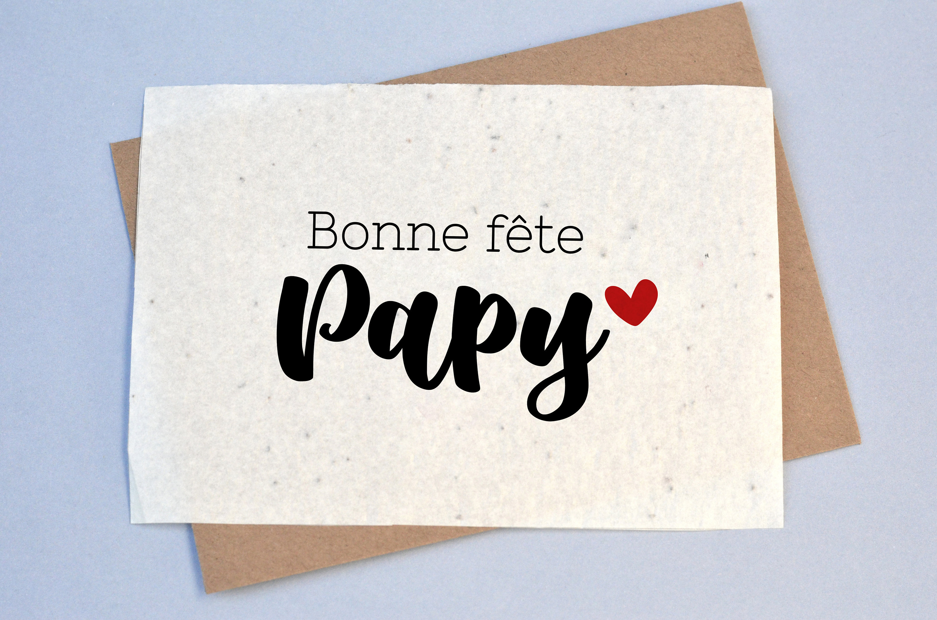 Carte à planter Bonne fête Papy. Carte ensemencée Fête des grand-pères ...