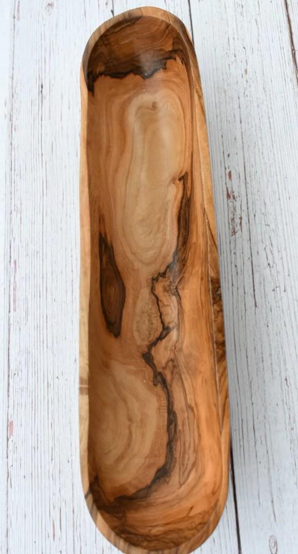 Personalized Olive Wood Bread Bowl - Custom Valentine's Day Gift for ...
