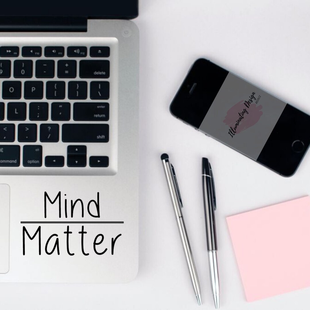 Mind Over Matter Decal | Quote Vinyl Decal | Motivational | Inspiration ...