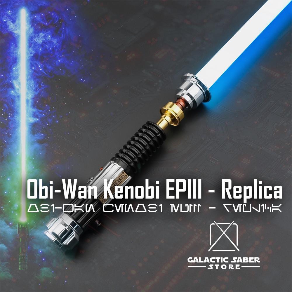 Obi-wan Kenobi EP3 Lightsaber Replica: RGB Neopixel, Bluetooth App ...