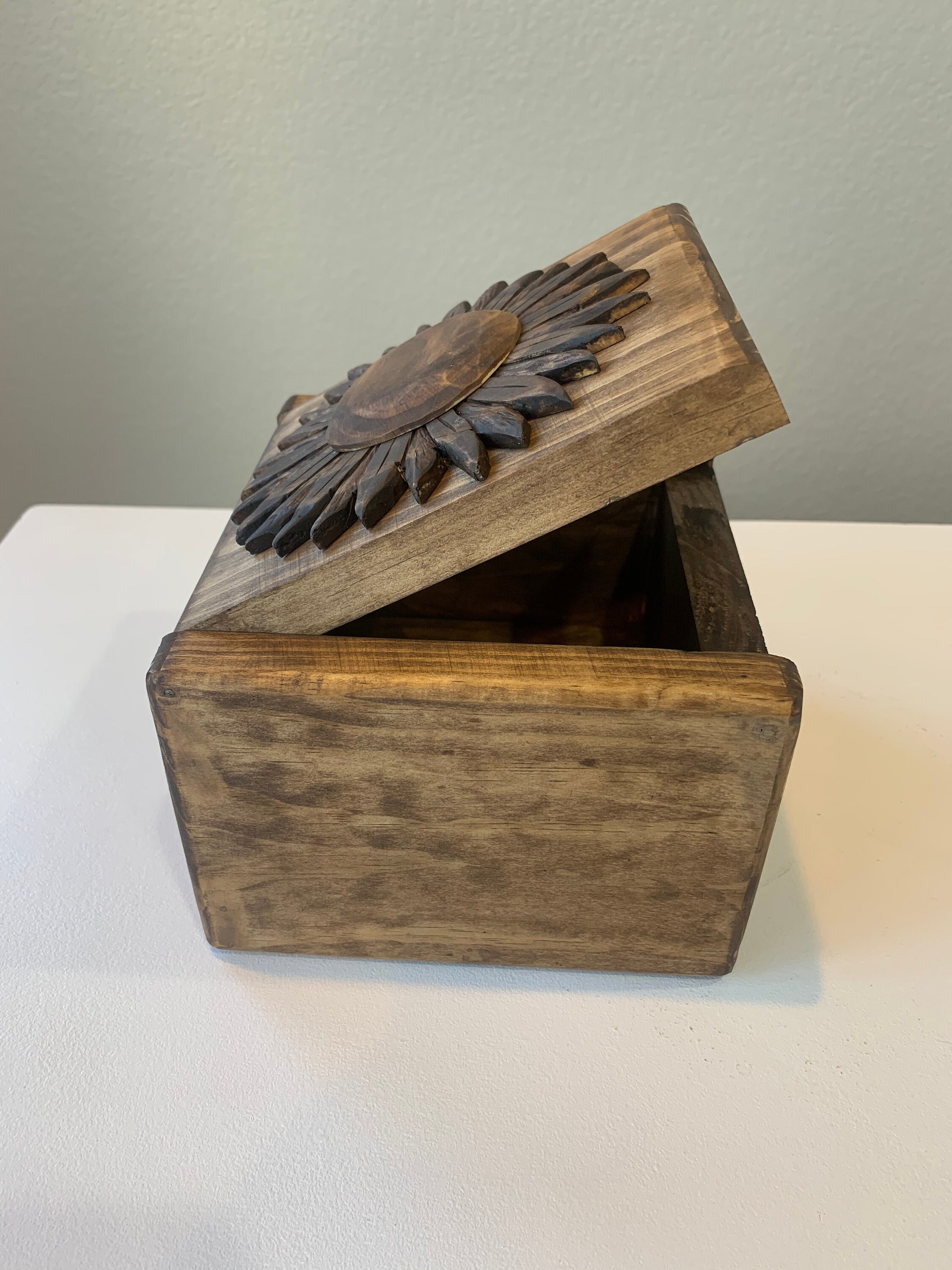 Sunflower Wooden Box - Etsy