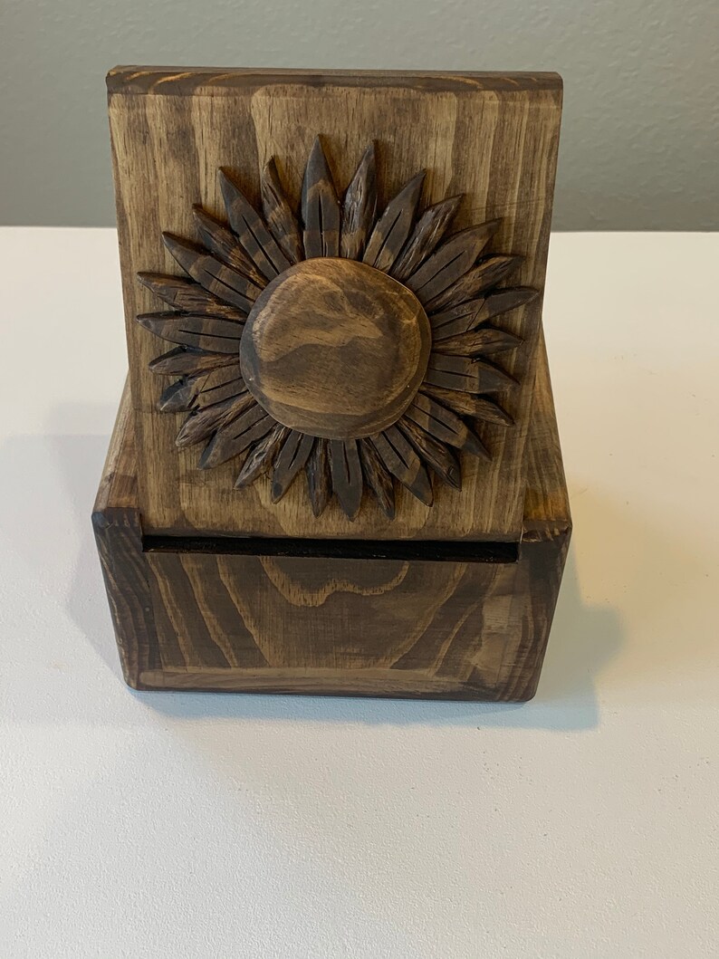 Sunflower Wooden Box - Etsy