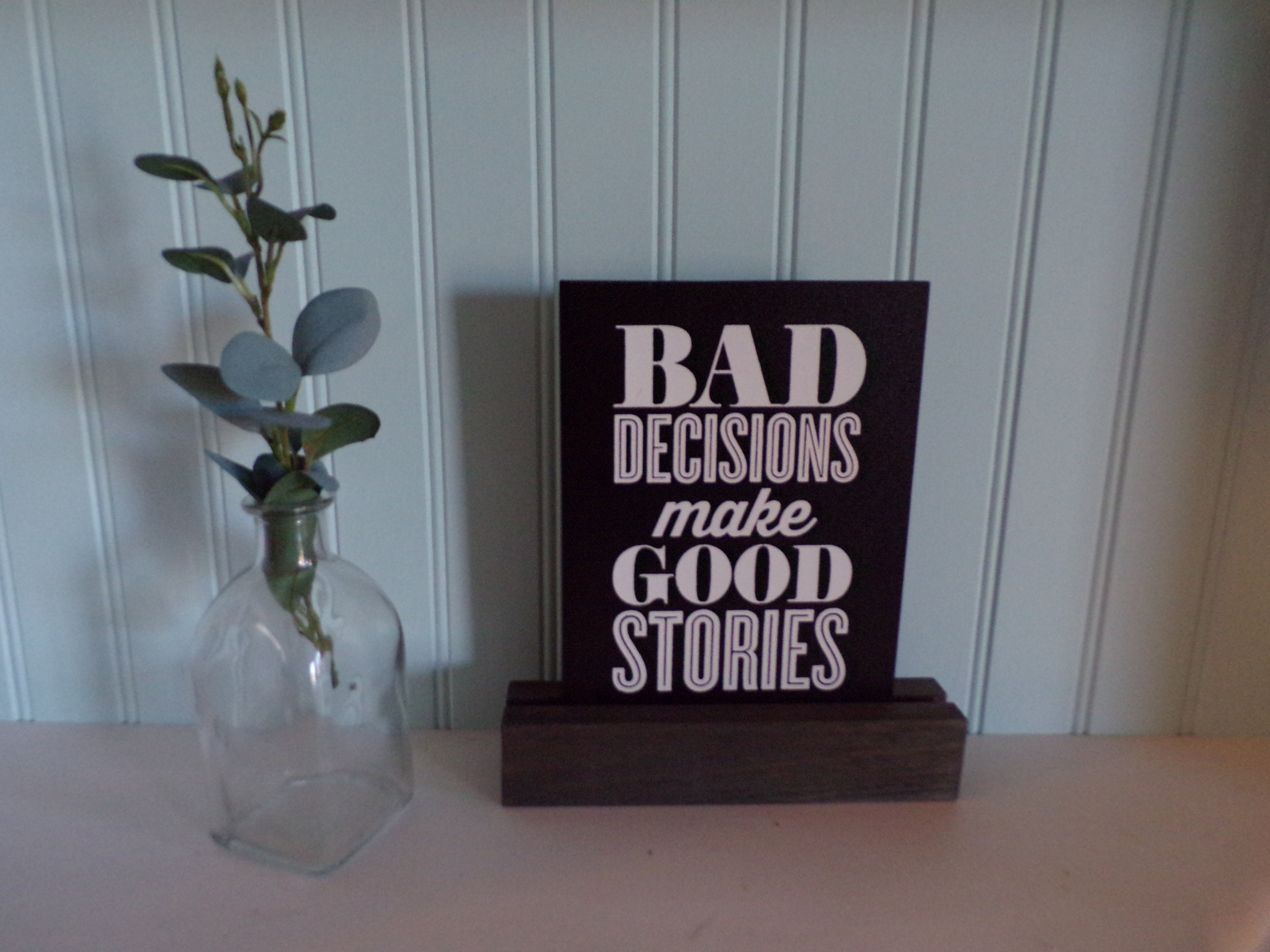 Standing Sign Funny Signs Farmhouse Sign Sign With Stand Double-sided ...