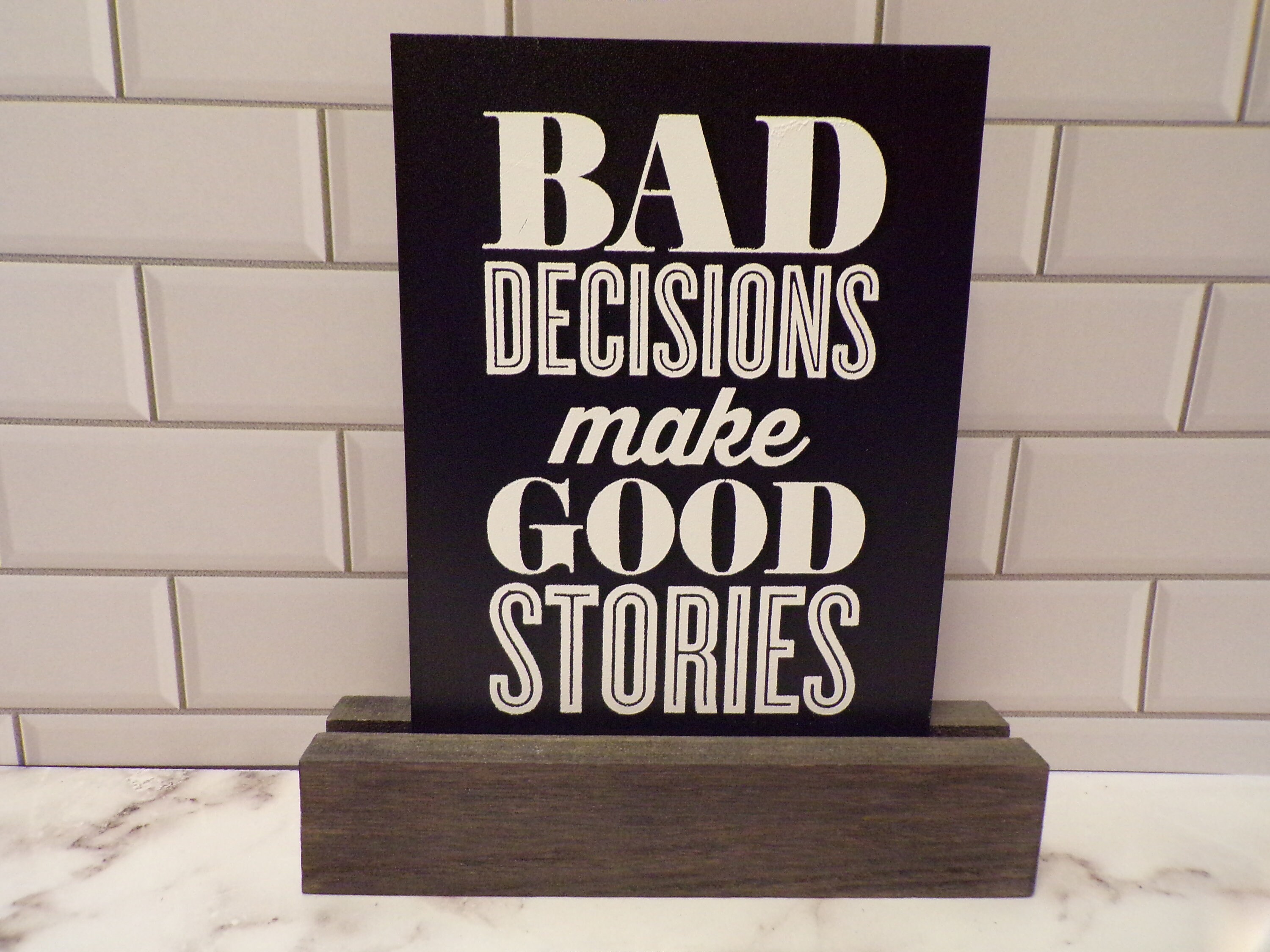 Standing Sign Funny Signs Farmhouse Sign Sign With Stand Double-sided ...