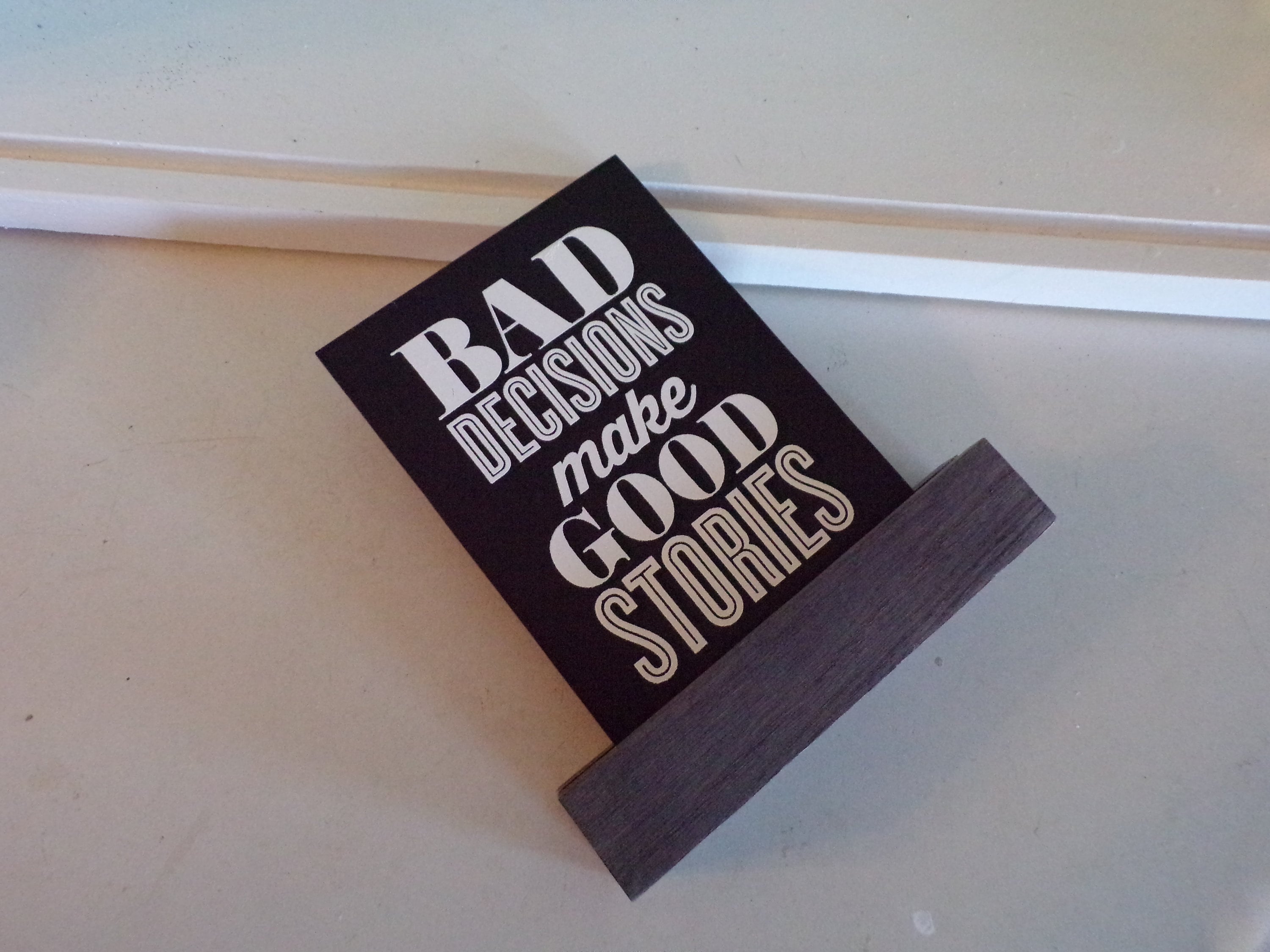 Standing Sign Funny Signs Farmhouse Sign Sign With Stand Double-sided ...