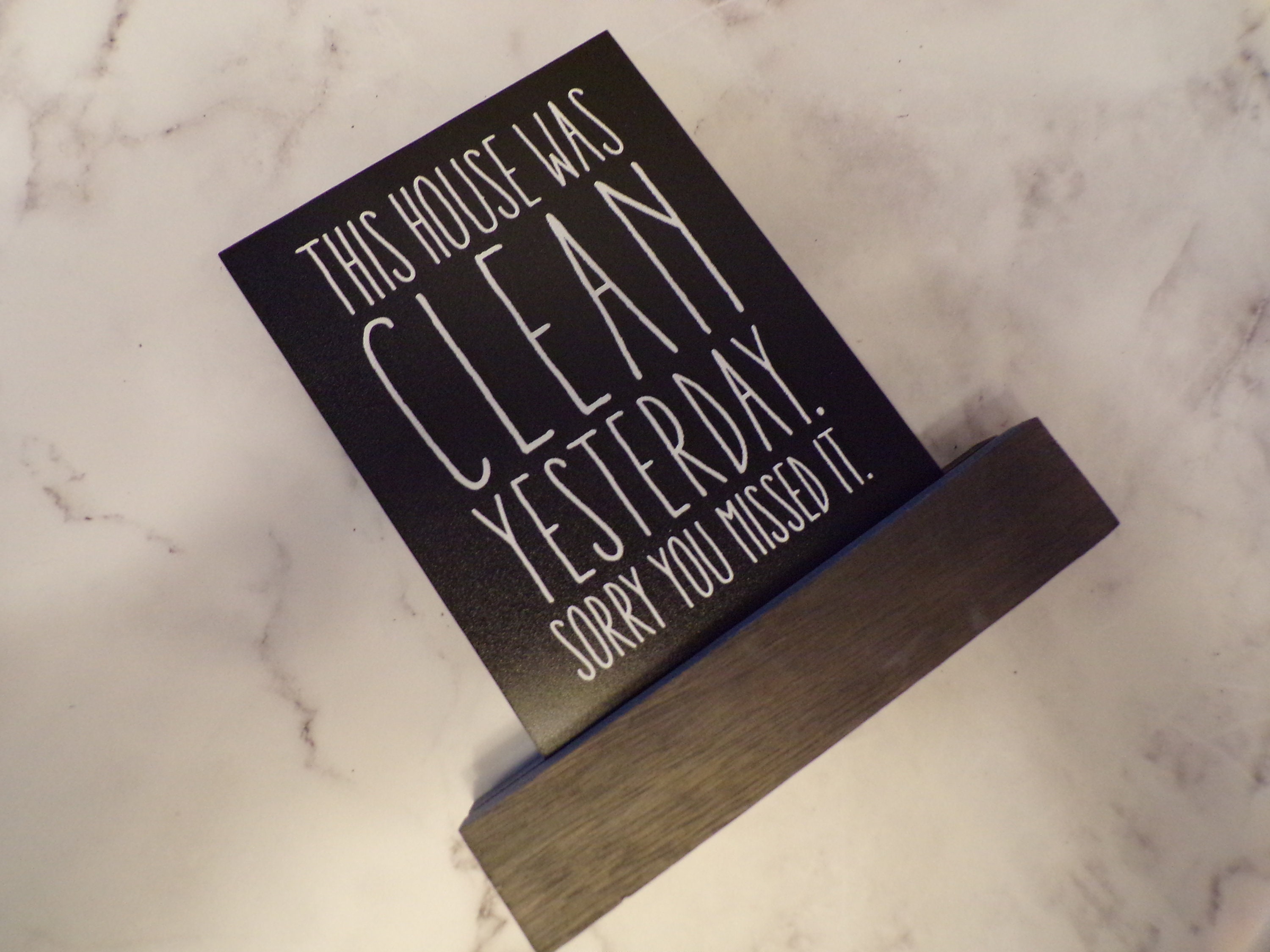 Standing Sign Funny Signs Farmhouse Sign Sign With Stand Double-sided ...