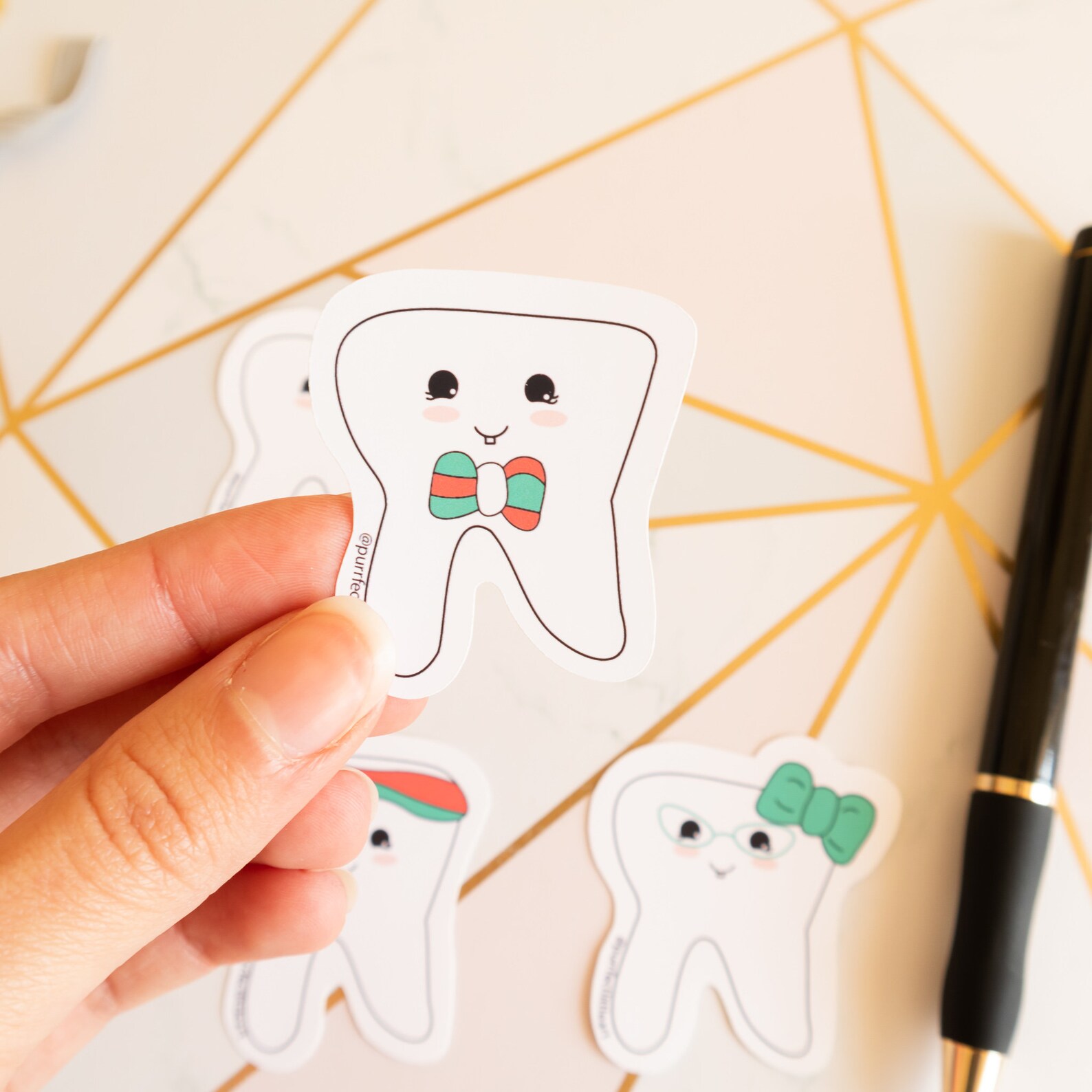 Cute Dental Stickers | Tooth Sticker Pack | 4-pack | Dental Assistant ...