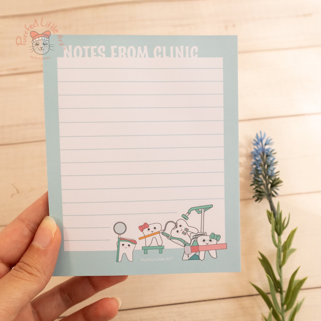 Dental Clinic Notepad: Notes From Clinic, RDH Gift - Etsy