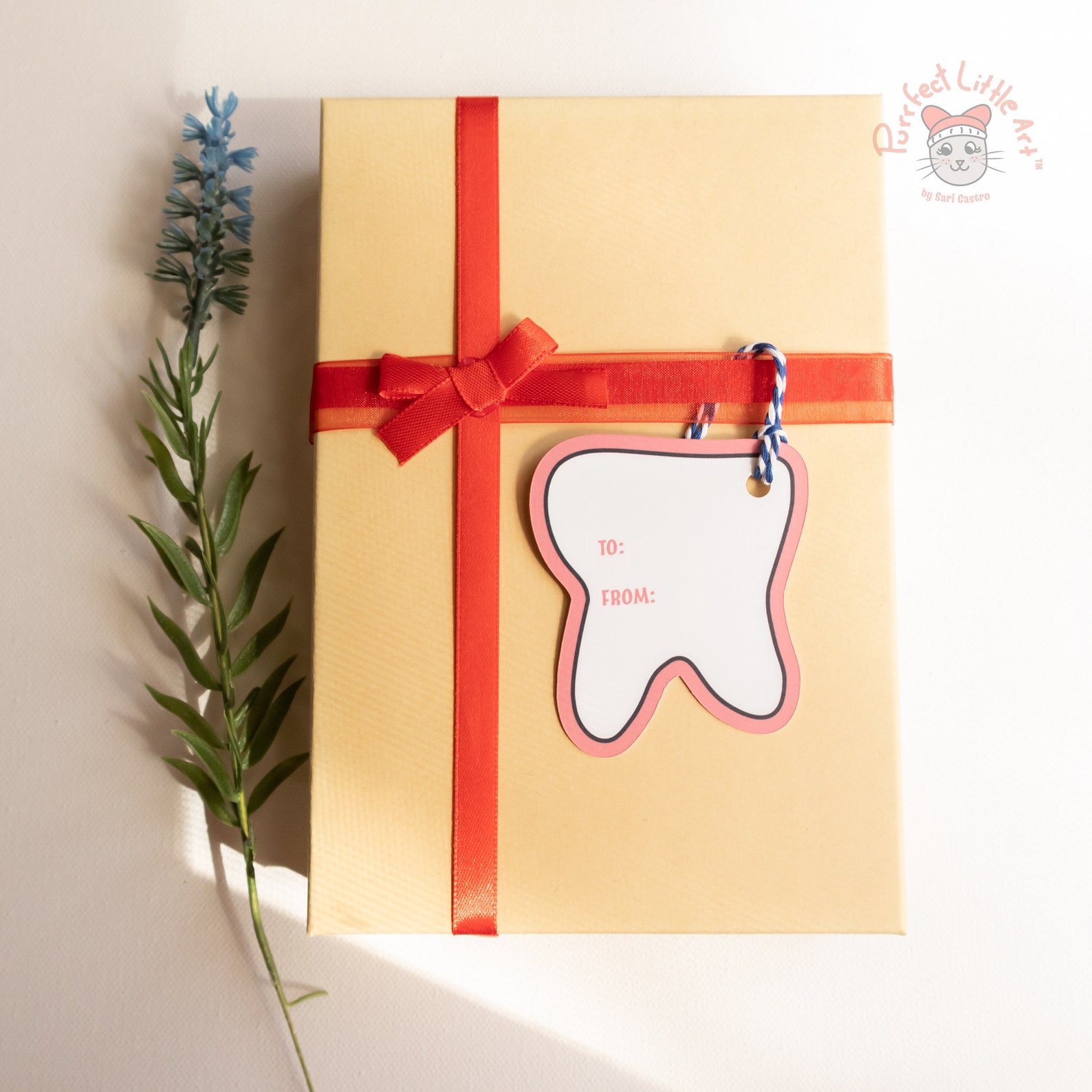 Tooth-shaped Gift Tags | Bundle-pack | Dental Hygienist Gift | Gift Tag ...