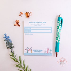 Personalized Dental Referral Notepad: Pediatric Dentist Office - Etsy