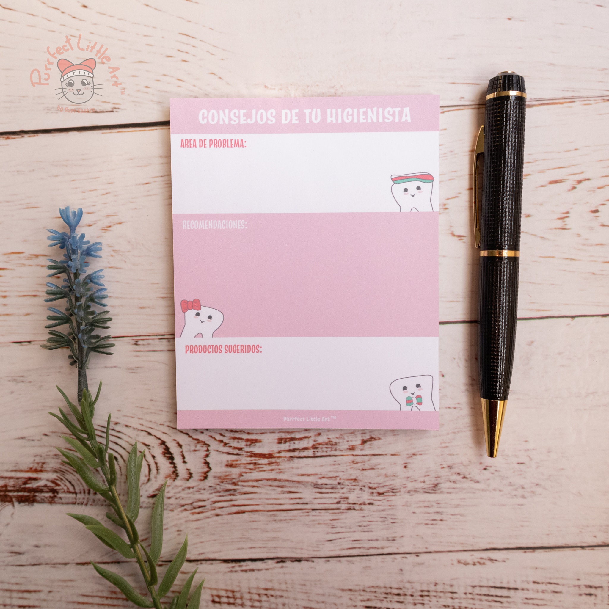 Bloc De Notas Para Higienista Dental | Spanish | NOT Sticky Notes | RDH ...