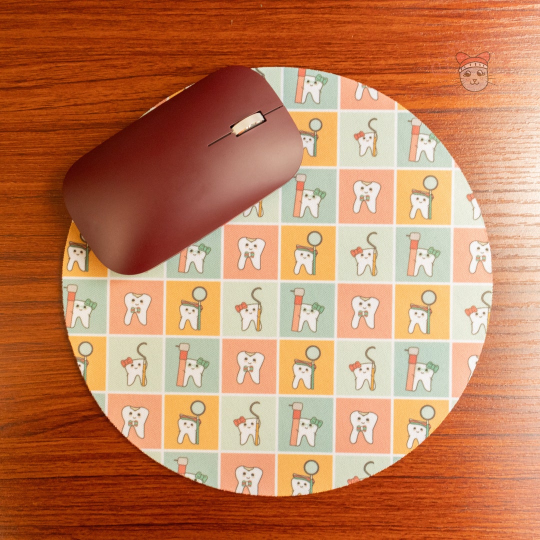 Colorful Dental Mousepad | Whimsical Mouse Mat | Dental Front Desk ...