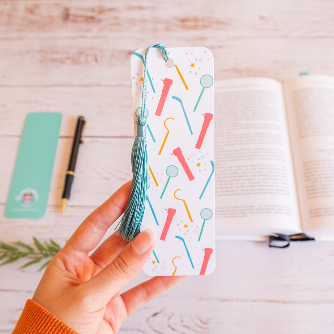 Dental Tools Bookmark: Tooth & Hygiene Art Gift - Etsy