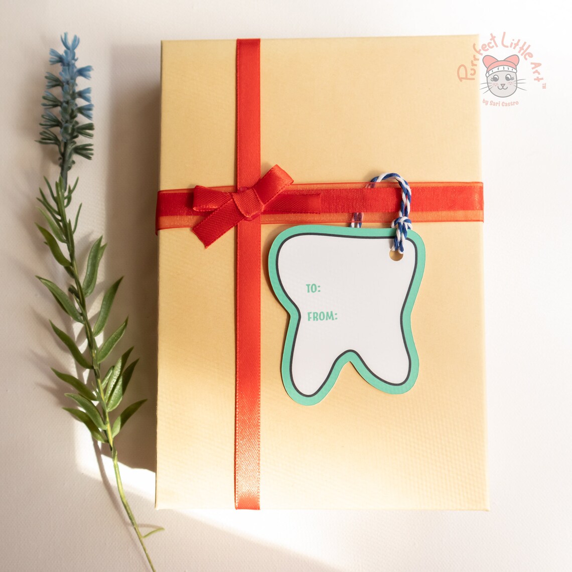 Tooth-shaped Gift Tags | Bundle-pack | Dental Hygienist Gift | Gift Tag ...