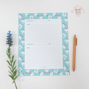 Dental Patient Notepad | Dental Gift | Dental Student Gift | Tooth ...