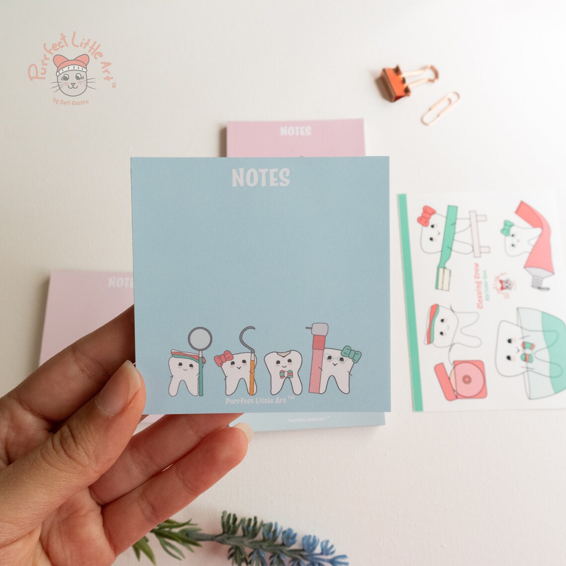 Dental Hygiene Notepads Bundle | 4-pack | Tear off Notepad| Dental ...