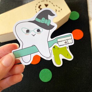 Tooth Halloween Sticker Pack | Dental Hygienist Halloween Stickers ...