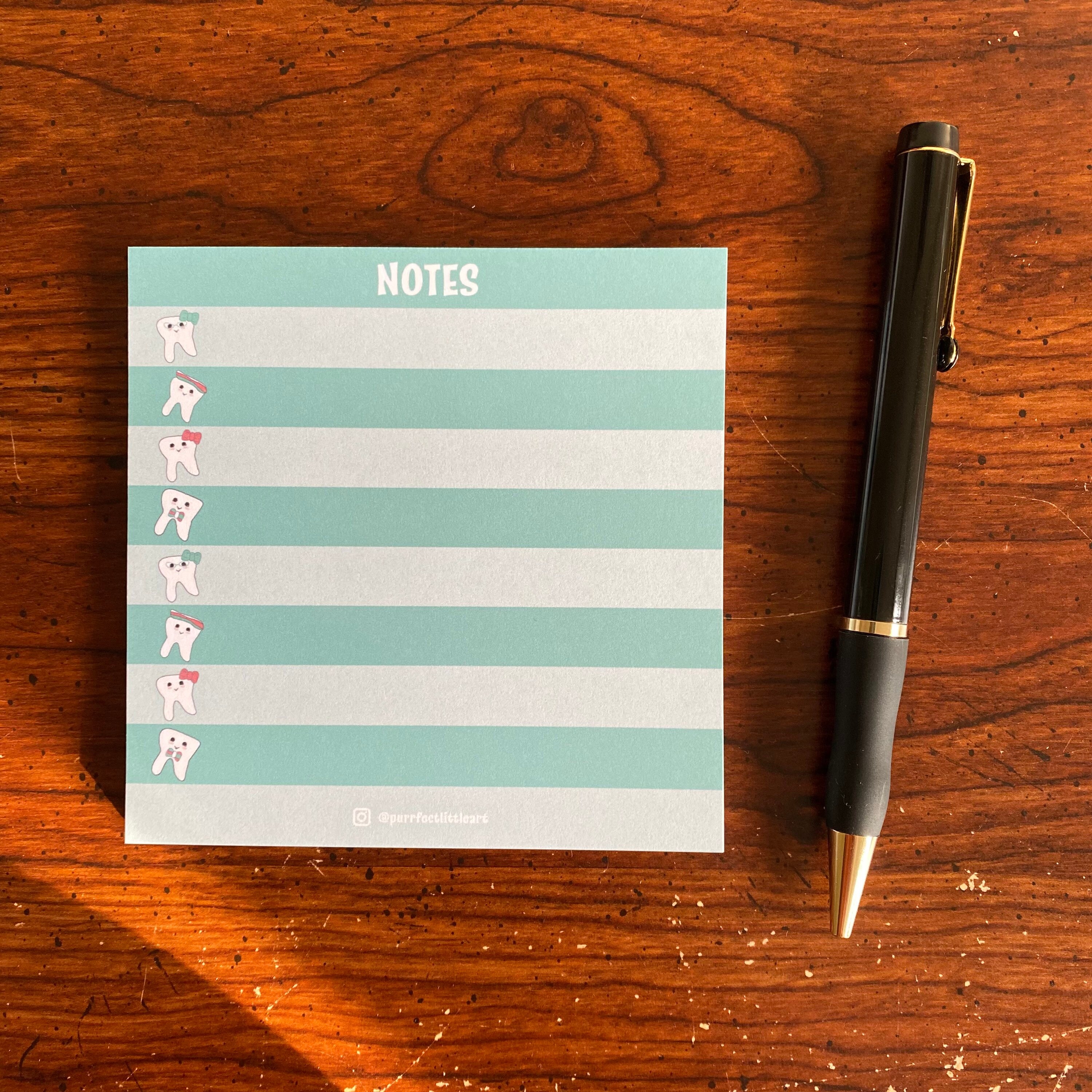 Personalized Dental Notepad NOT Sticky Notes Teeth | Etsy