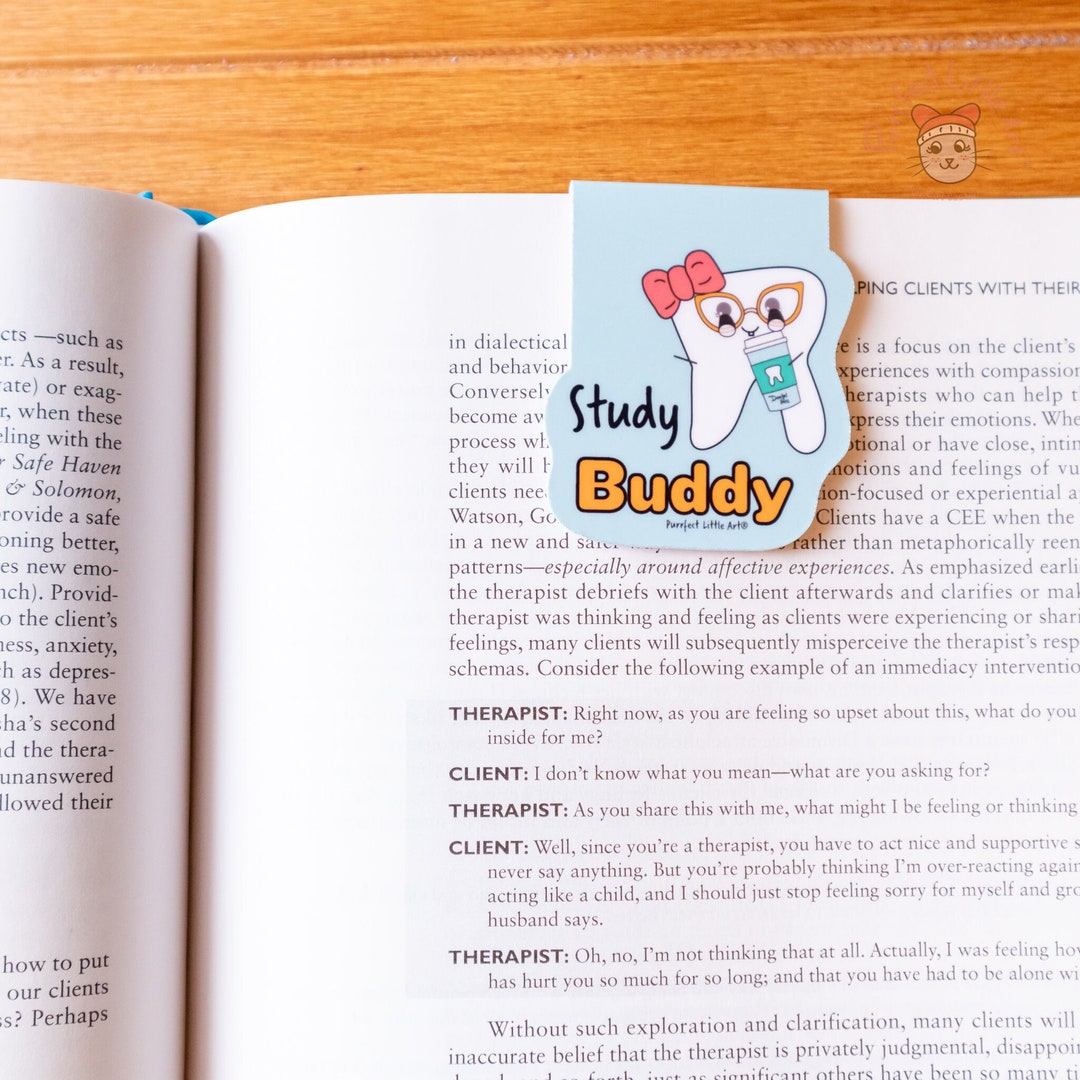Study Buddy Magnetic Bookmark | Dental Hygienist | Dental Gift - Etsy
