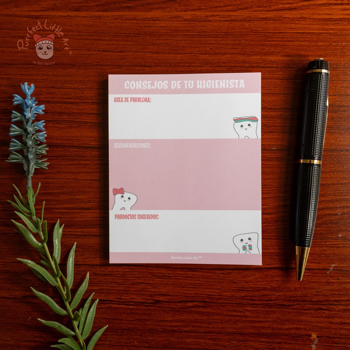 Bloc De Notas Para Higienista Dental | Spanish | NOT Sticky Notes | RDH ...